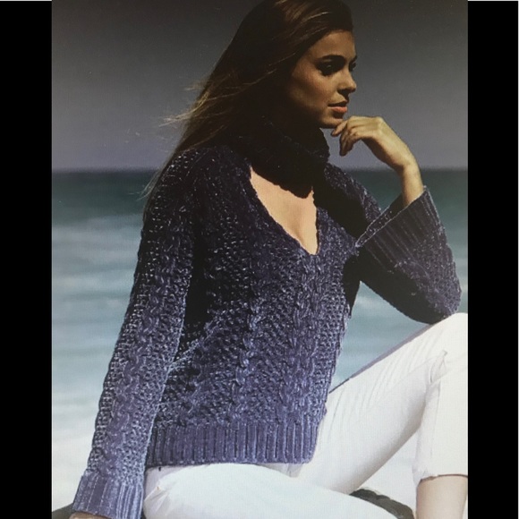 Boston Proper | Sweaters | Boston Proper Keyhole Chenille Sweater ...